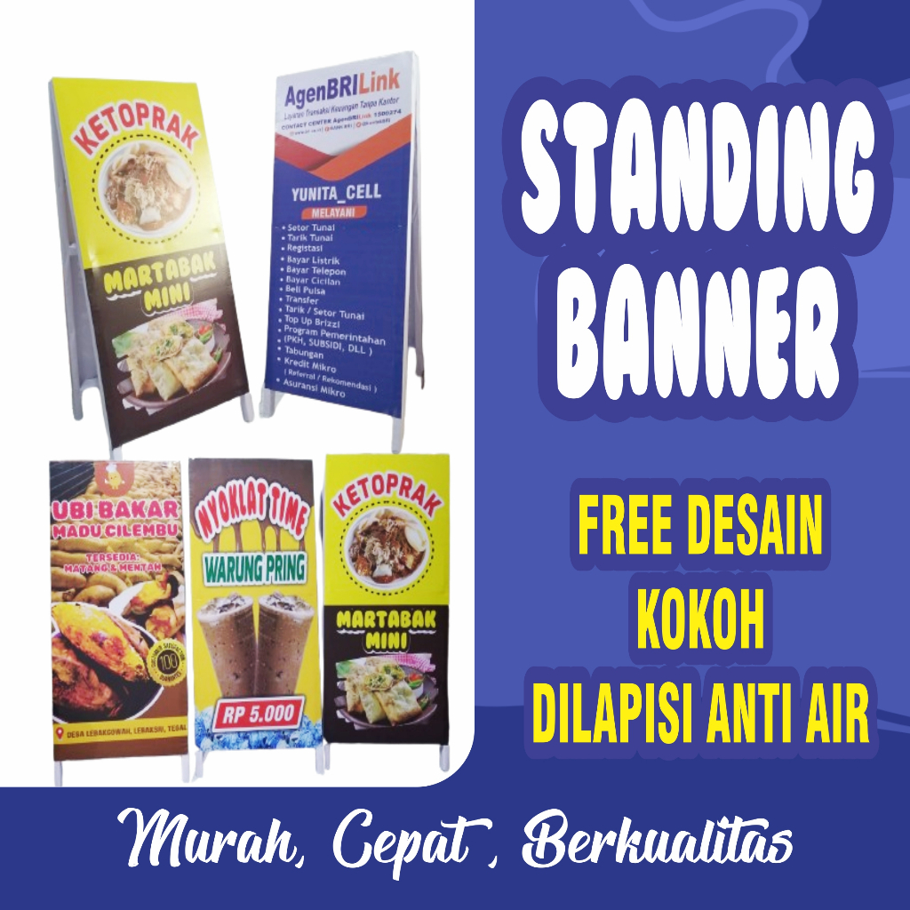 Jual Stand Banner - Standing Banner Lipat Menggunakan Engsel 2 sisi ...
