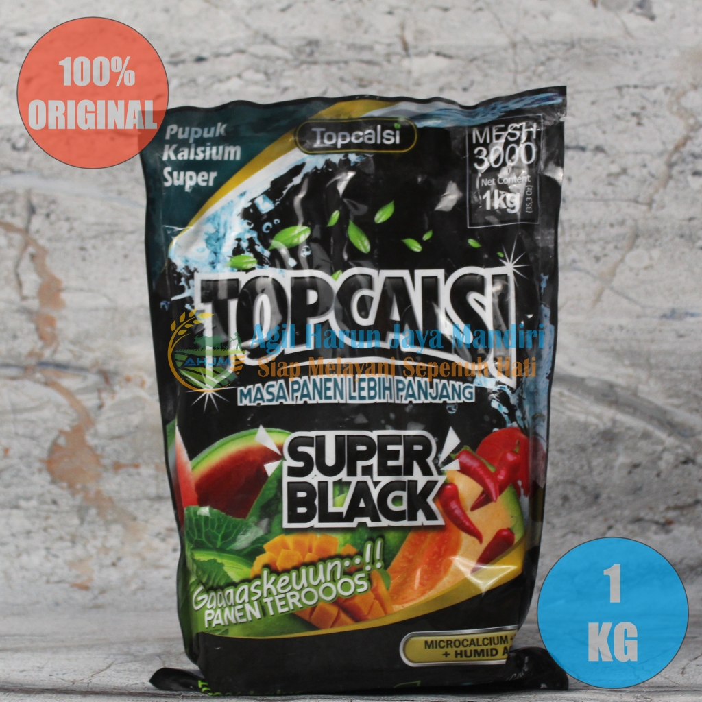 Jual TOPCALSI SUPER BLACK ASAM HUMAT SILIKA PLUS KALSIUM BORON 1KG ...