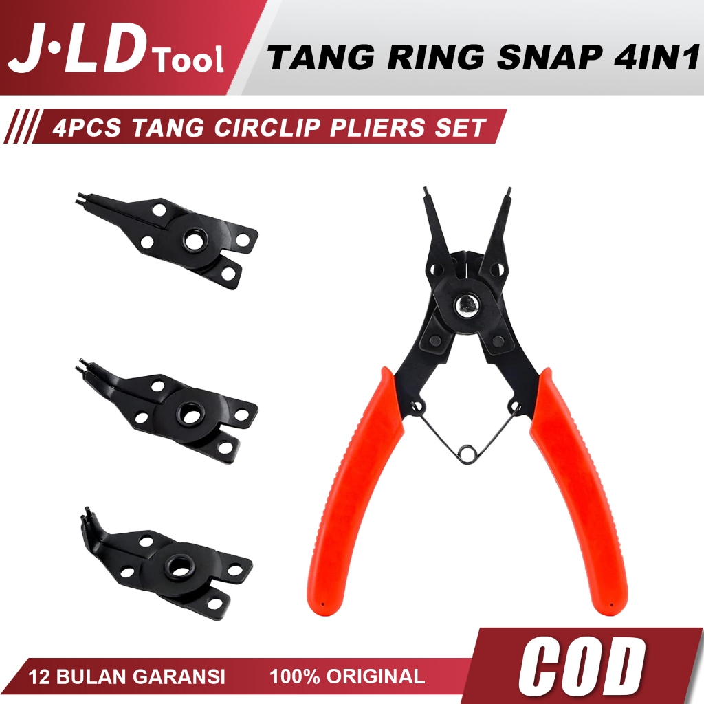 Jual JLD Tang Ring Snap 4in1 Set Tang Circlip Pliers Murah | Shopee ...