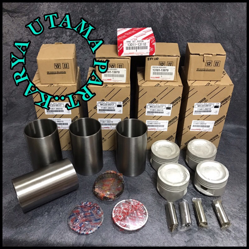 Jual Liner Kit / Liner Piston Dan Ring Toyota Kijang Efi 1.8cc / 7K Made In Japan | Shopee Indonesia