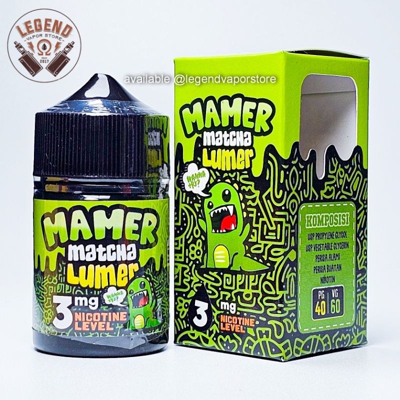 Jual FREEBASE - LIQUID MAMER Matcha Lumer 60ML 3MG 6MG AUTHENTIC ...