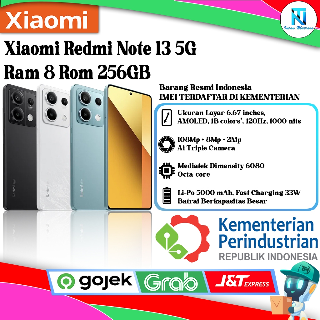 Jual Xiaomi Redmi Note 13 4G | 5G Ram 8/128GB | Ram 8/256GB | Shopee ...