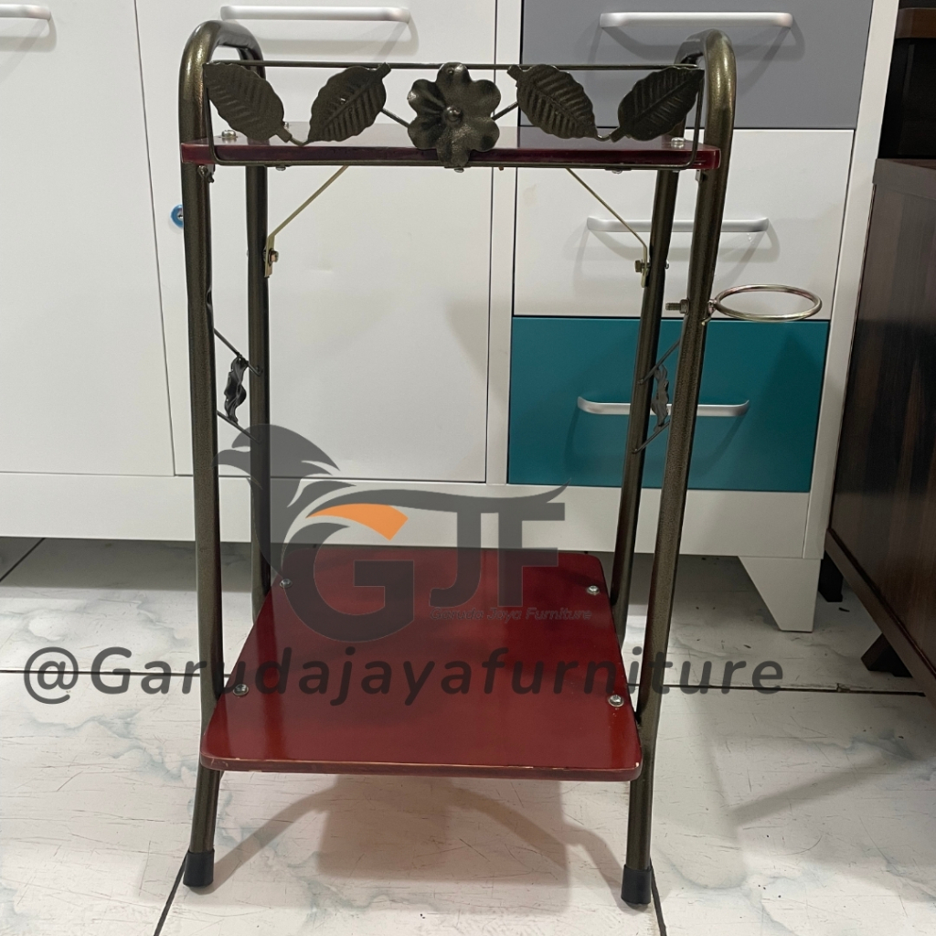 Jual MEJA DISPENSER / RAK DISPENSER 2 TINGKAT / RAK DISPENSER BESI/RAK ...