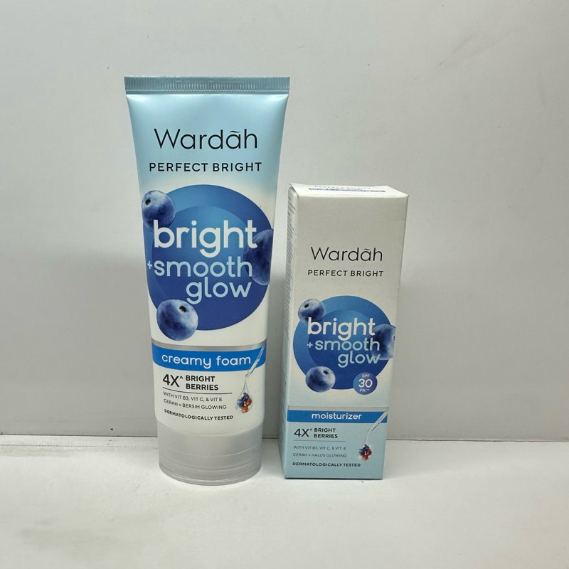 Jual PAKET 2in1 WARDAH PERFECT BRIGHT SMOOTH GLOW FACIAL FOAM 100ml + MOISTURIZER 20ml | Shopee ...