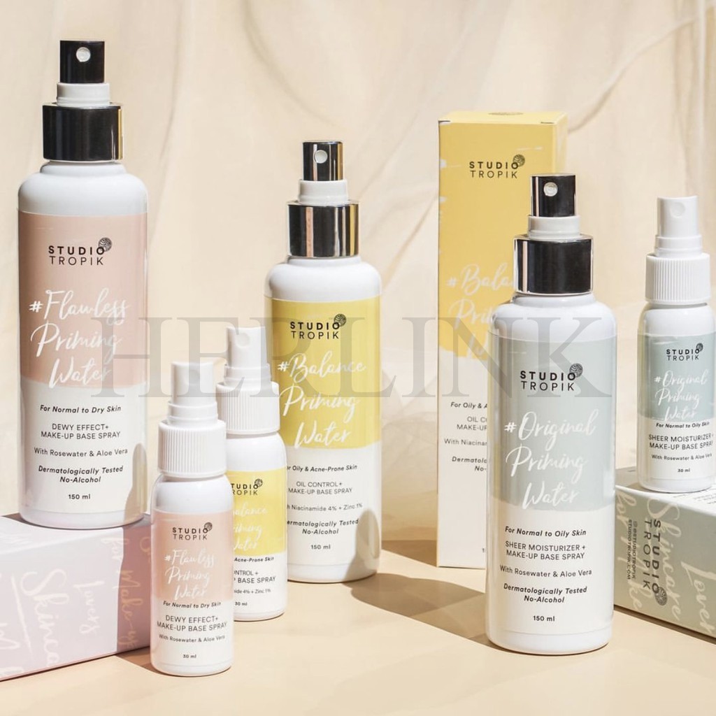 Jual Studio Tropik Priming Water Original, Balance, Flawless, Daily | Make Up Base Spray ...