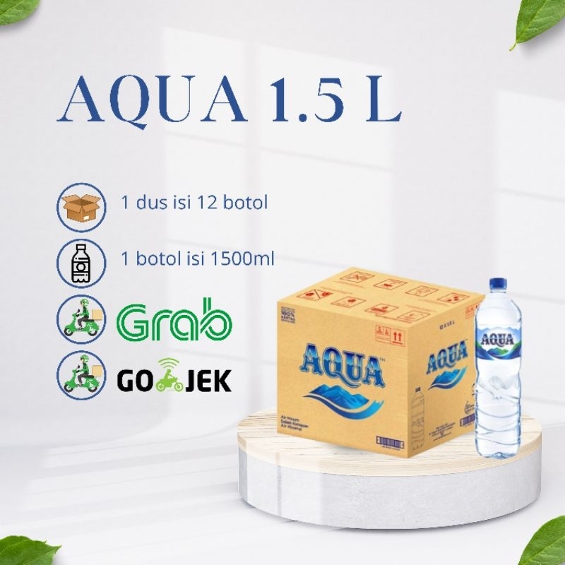 Jual Aqua 1500ml dus isi 12 Botol | Shopee Indonesia