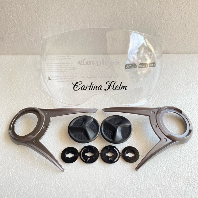 Jual Paket Kaca Helm YR Cargloss Original Protect Fino Lexi XSR ...