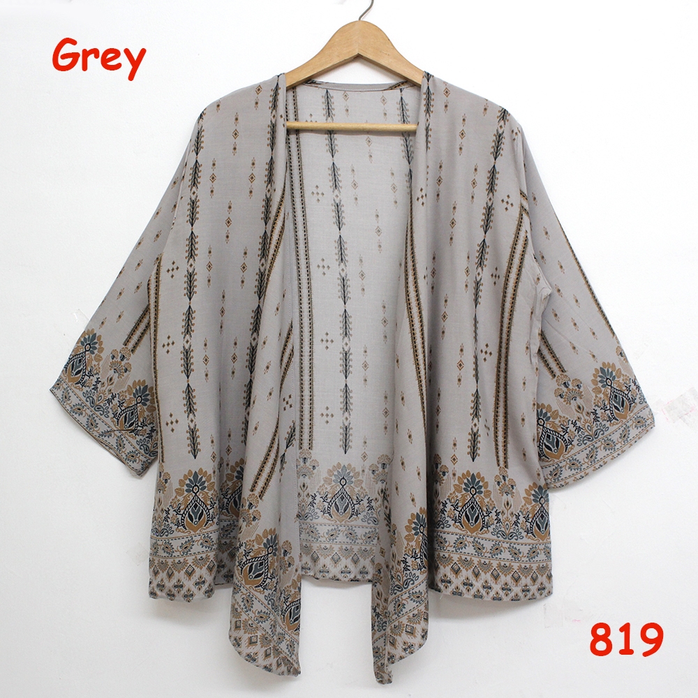 Jual 𝑱𝒂𝒌𝒂𝒓𝒕𝒂𝑭𝒂𝒔𝒉𝒊𝒐𝒏 cardigan outer batik tribal katun adem rumbai sisir ...