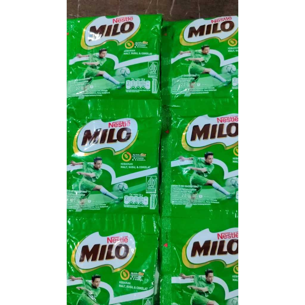 Jual Milo Sachet Active Go PROMO 1 Renceng isi 10+1 22gr | Shopee Indonesia