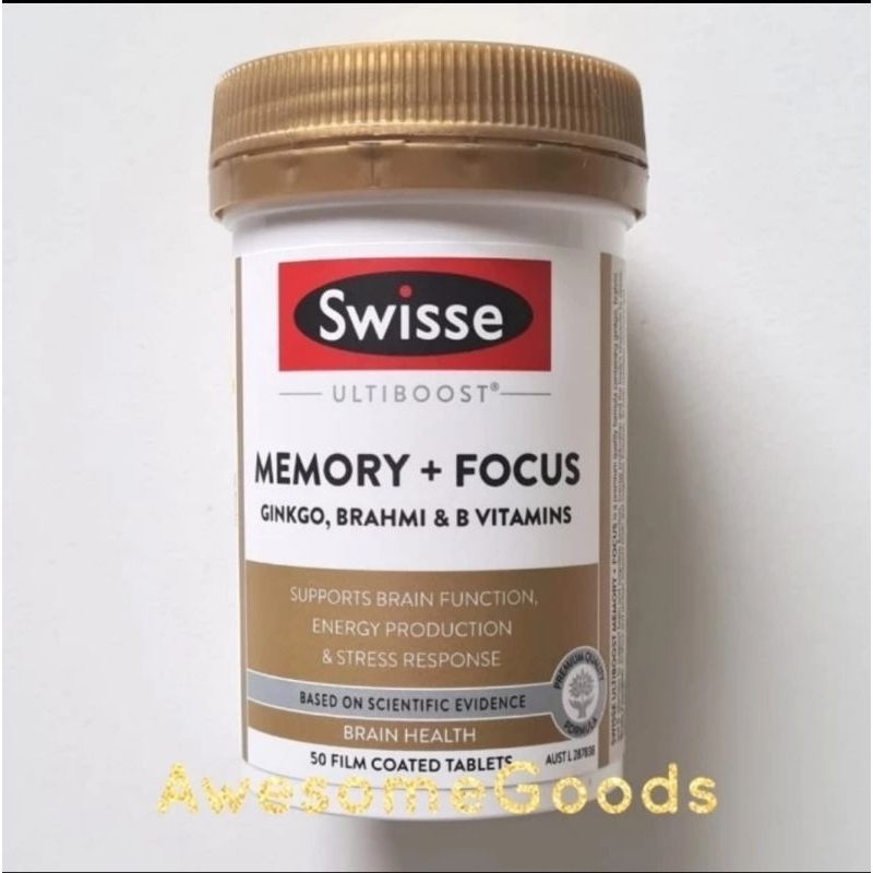 Jual Swisse Ultiboost Memory + Focus 50 Tablets | Shopee Indonesia