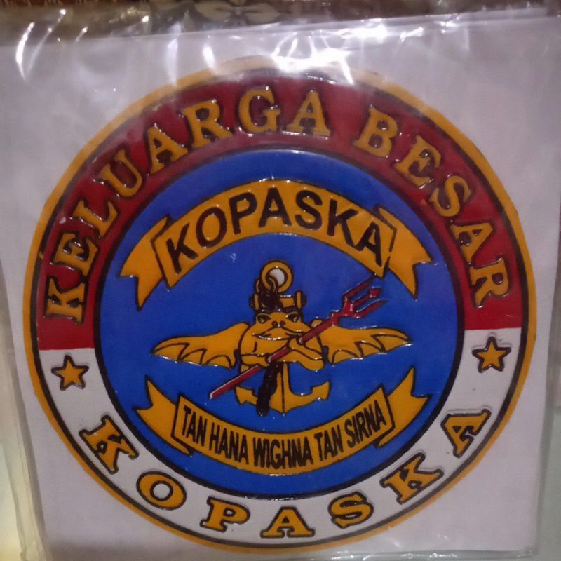 Jual Stiker embos logo Kopaska bulat biru | Shopee Indonesia