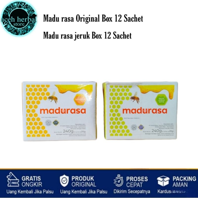 Jual Madurasa (1 Box 12 Sachet)All Varian Original/Jeruk | Shopee Indonesia