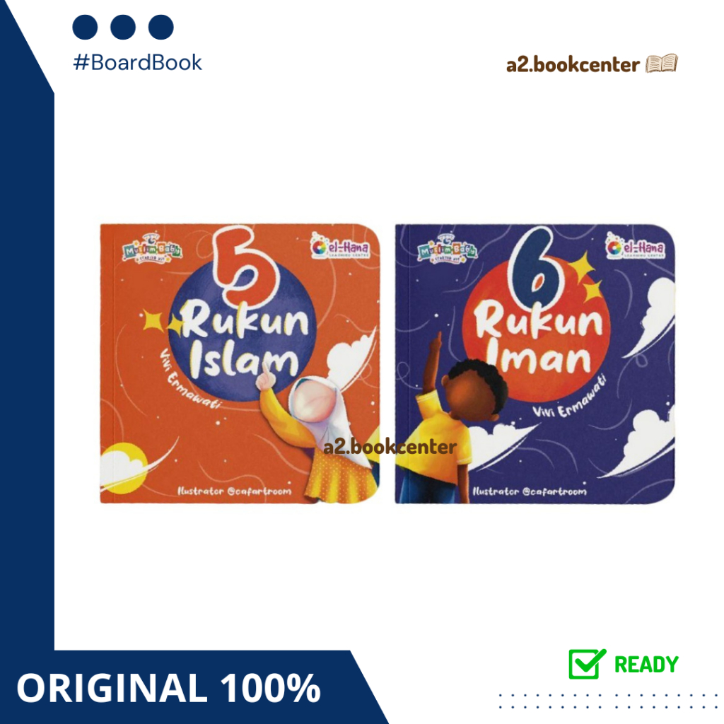 Jual [ABC] READY Baby Muslim Starter Kit Elhana Buku Bacaan Anak Rukun ...