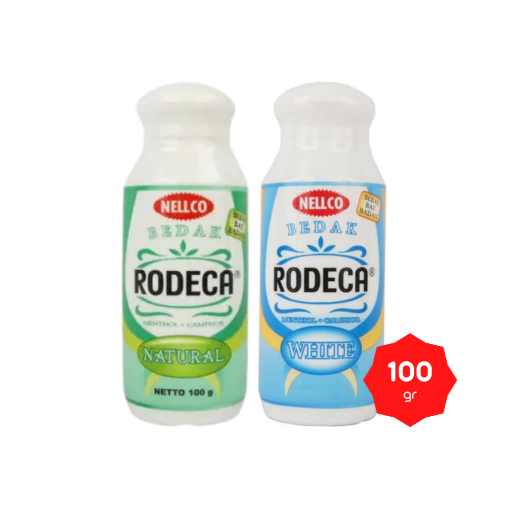 Jual NELCO Rodeca Bedak 100 gr | White | Natural - Bedak | Shopee Indonesia