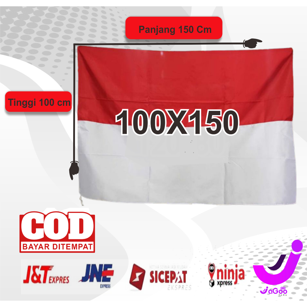 Jual bendera merah putih ukuran 100x150 | Shopee Indonesia