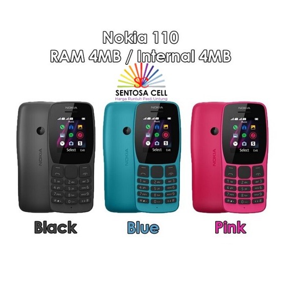 Jual HANDPHONE NOKIA 110 DUALSIM 2019 RESMI TAM | Shopee Indonesia