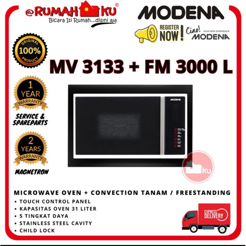 Jual MICROWAVE MODENA MV 3133 + FM 3000L | Shopee Indonesia