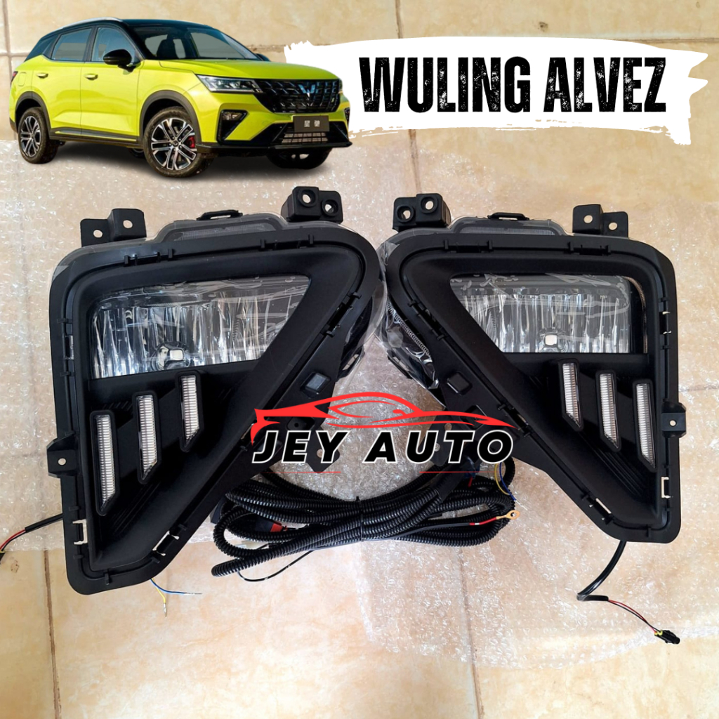 Jual Foglamp Wuling Alvez + DRL + Lampu Sein Alvez CE & SE full set ...
