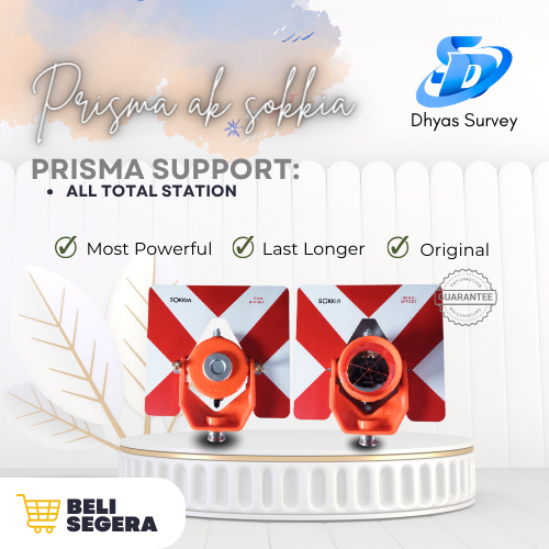 Jual Prisma Polygon Sokkia Prisma single target sokkia Merah putih ori ...