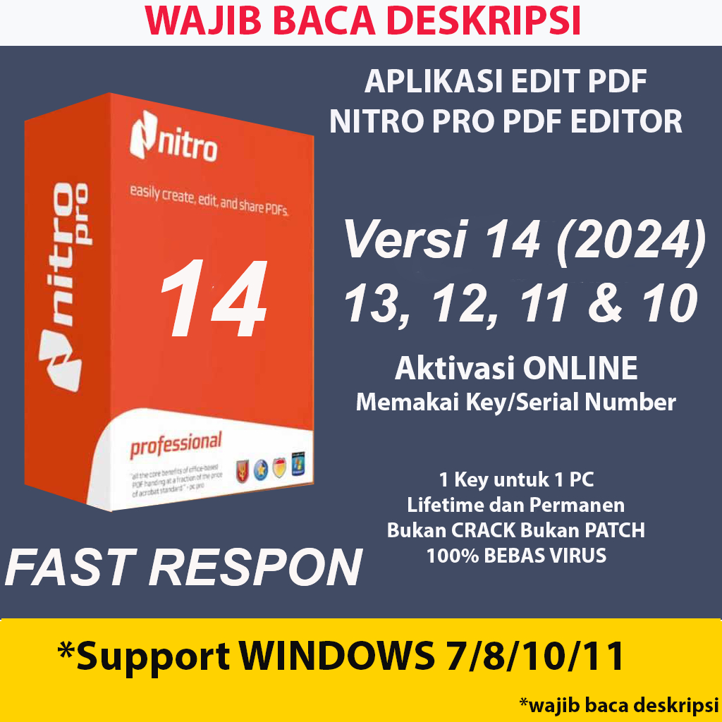 Jual Nitro Pro 14 Lisensi Original PDF Editor Full Version Aktif ...