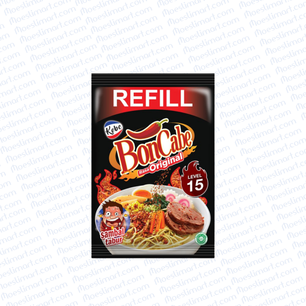 Jual Bon Cabe Sambal Tabur Level 15 Rasa Original REFILL 40 g | Shopee ...