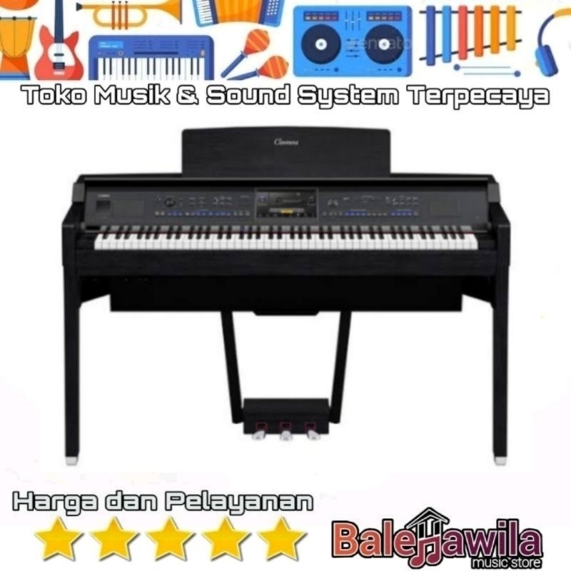 Jual Piano Yamaha Clavinova CVP909B CVP 900 Black Original | Shopee ...