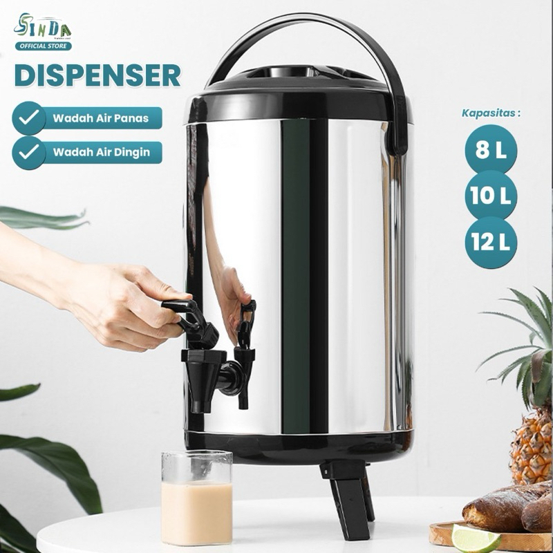 Jual CH Termos/Dispenser Milk Tea Bucket Sinda 6L, 8L 10L dan 12L | Shopee Indonesia