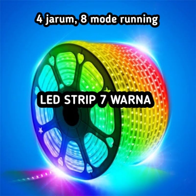 Jual LED STRIP 7 WARNA RAINBOW (CHANGING COLOR) | Shopee Indonesia