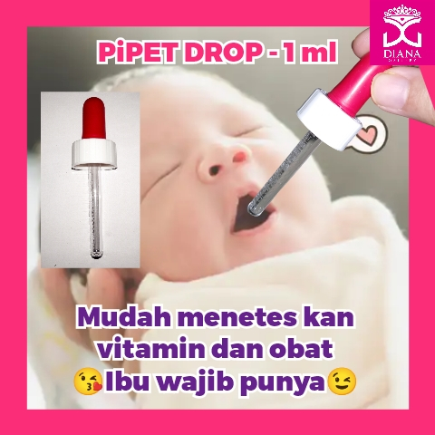 Jual Pipet drop obat vitamin bayi 1 ml Pipet tetes | Shopee Indonesia