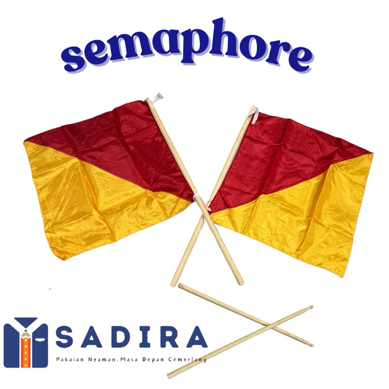 Jual TONGKAT SEMAPHORE DAN BENDERA SEMAPHORE, BENDERA PRAMUKA, TONGKAT ...