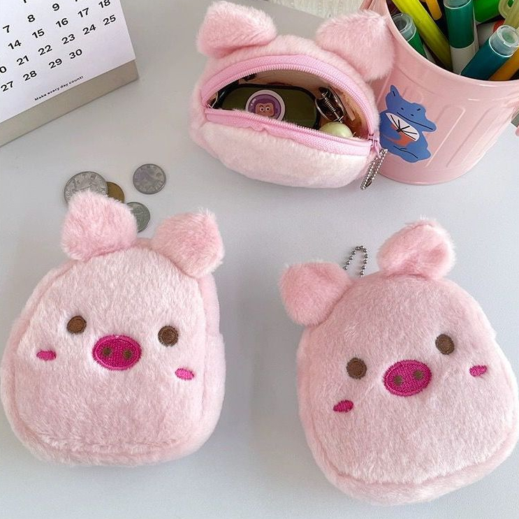 Jual PIGGIE POUCH - Goms Home (Dompet Koin Pouch Lucu Desain Babi Pink ...