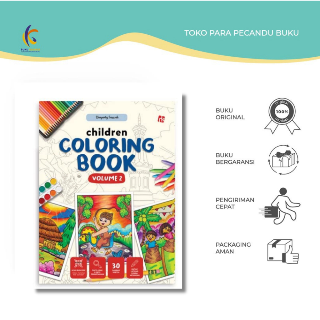 Jual Buku Anak Children Coloring Book Volume 2 - Chayanty Fauziah ...