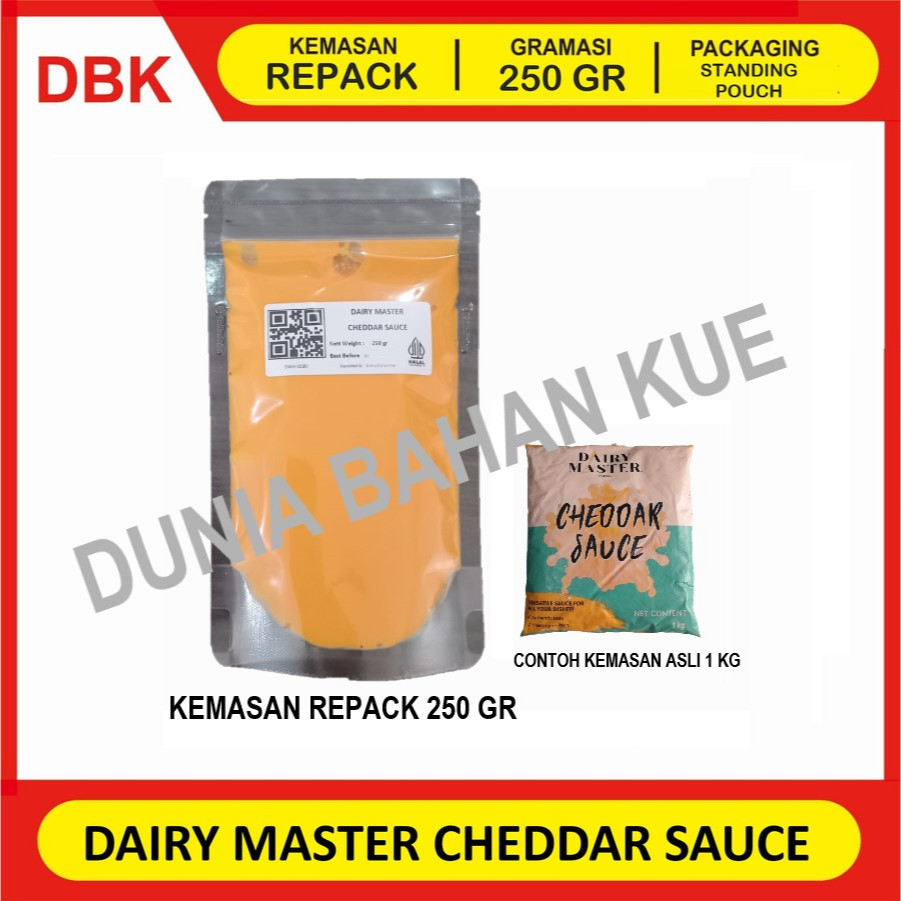 Jual CHEDDAR CHEESE SAUCE DAIRY MASTER SAUS KEJU CHEDAR REPACK 250 GR ...