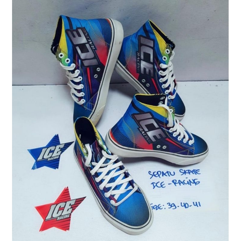 Jual SEPATU SKATE CONVERSE ICE RACING - BLUE | Shopee Indonesia