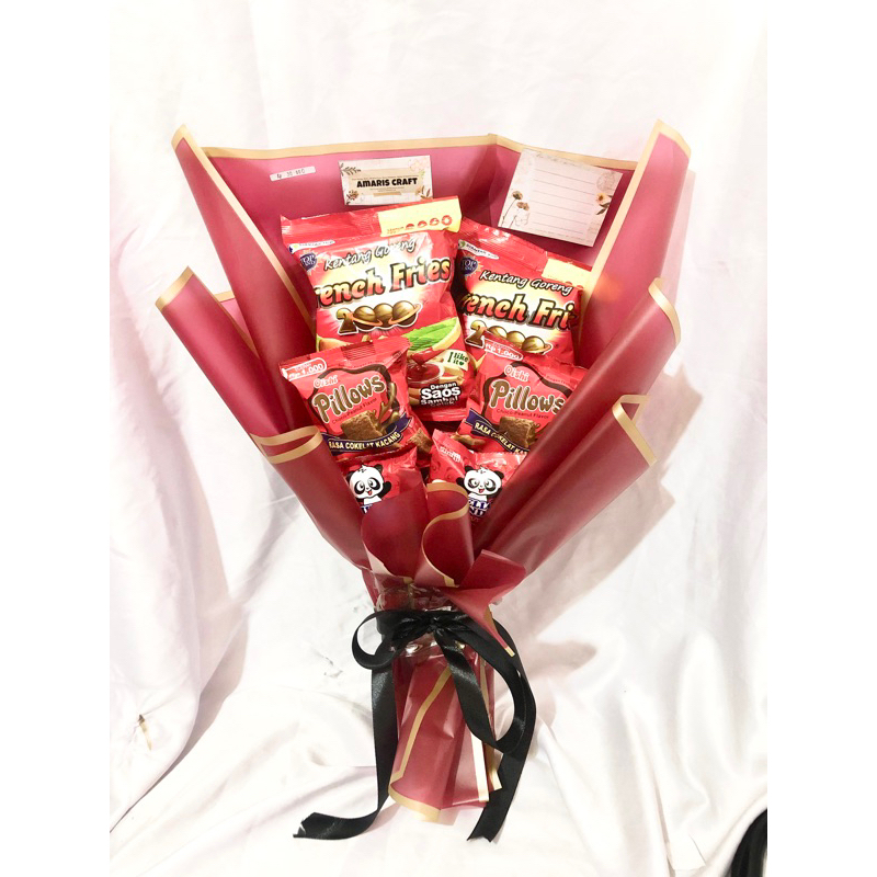 Jual Bouquet bunga boneka snack / bucket snack cocok untuk hadiah ...