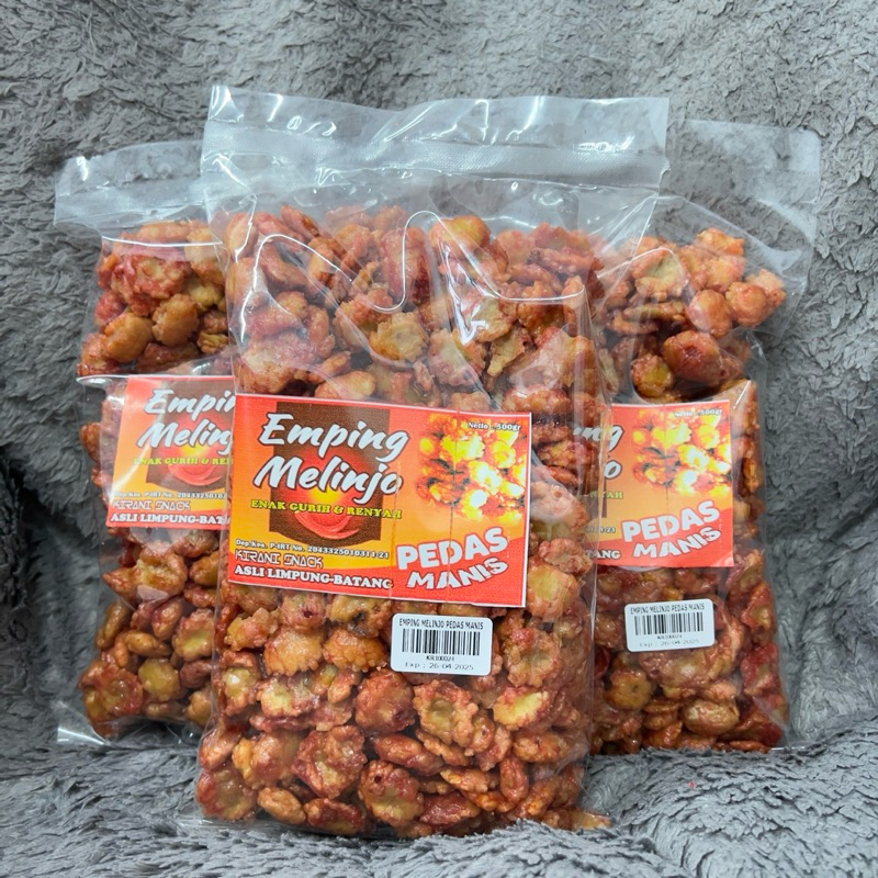 Jual Emping Melinjo Pedas Manis Matang Siap Makan 500gr | Shopee Indonesia