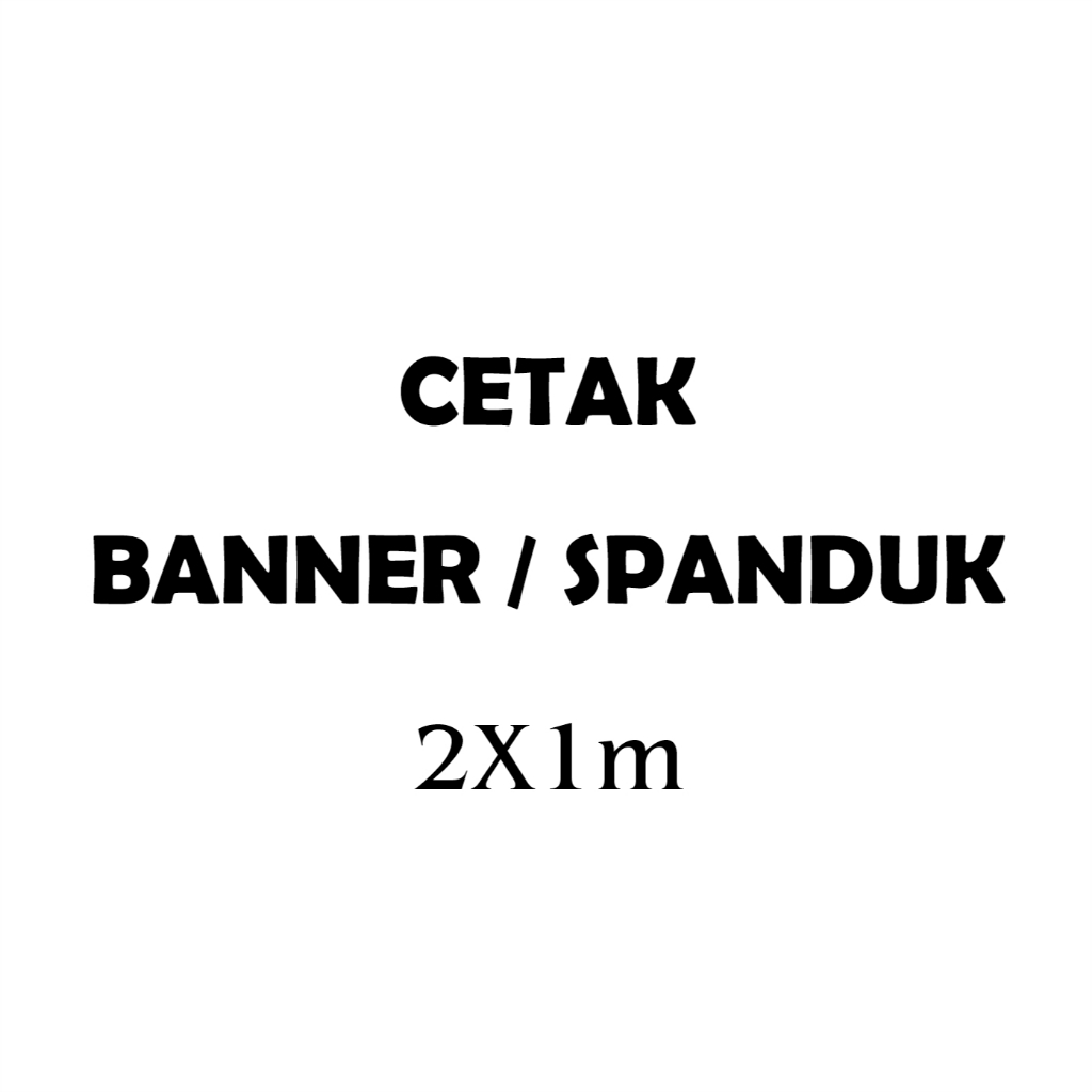 Jual banner ukuran 2x1 m | Shopee Indonesia