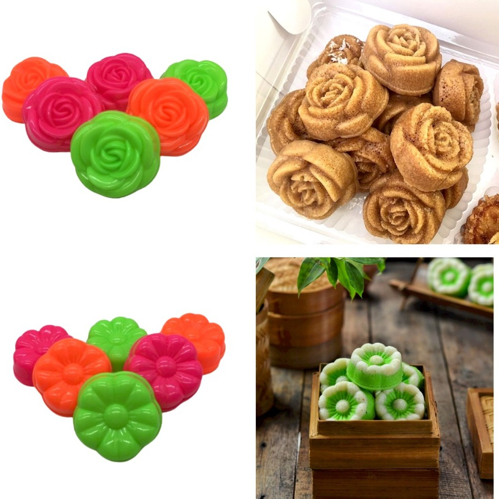 Jual LENGKAP Cetakan Plastik Apem Mawar Matahari Talam Cucing Cetakan ...