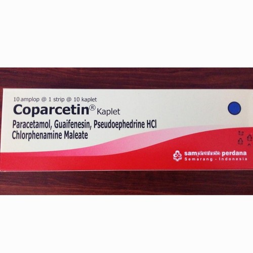Jual Coparcetin 1 KOTAK ISI 100 KAPLET - Meredakan Demam, Pusing, Sakit ...