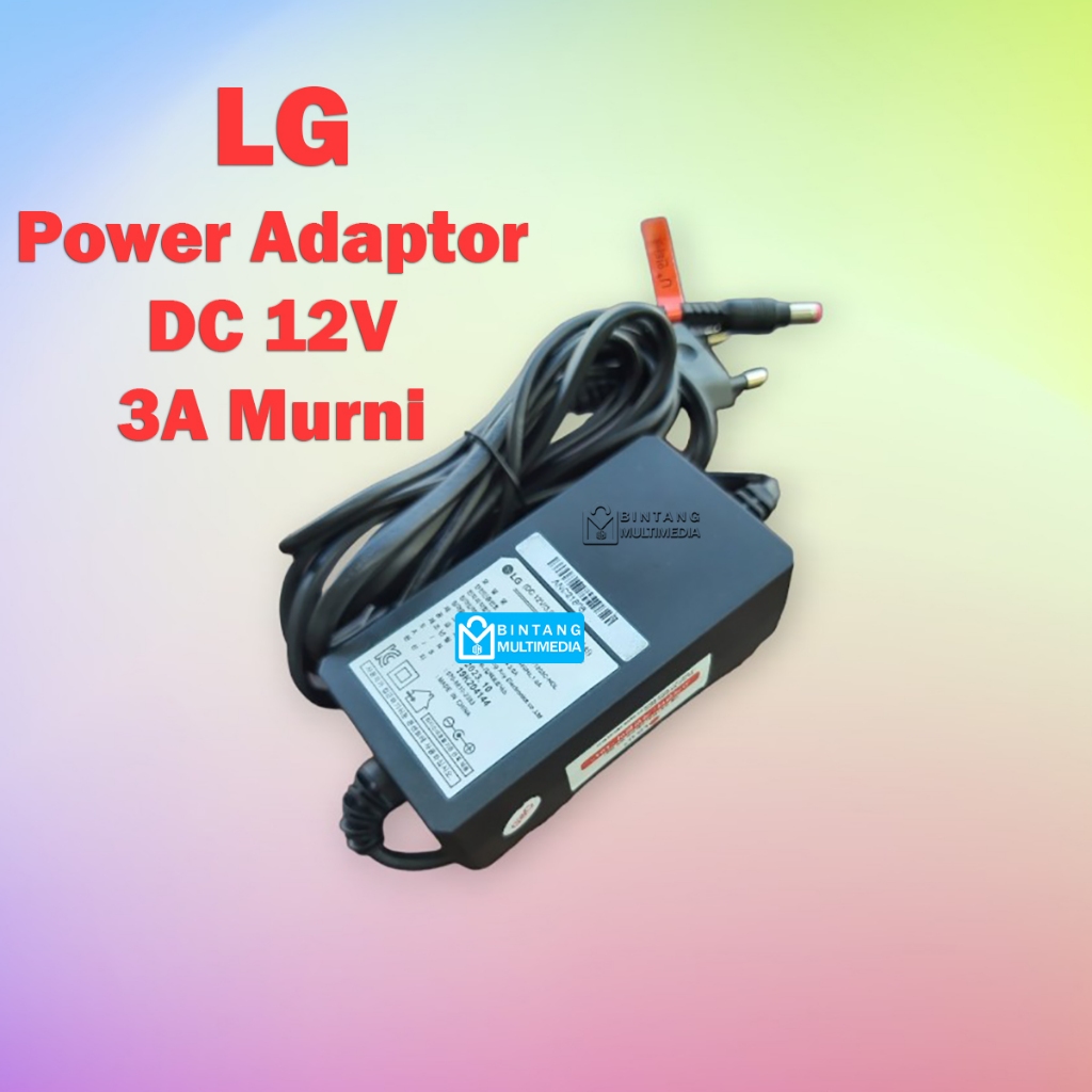 Jual LG Power Adaptor DC 12V 3A Murni Real 3 Ampere Supply Pompa Air ...
