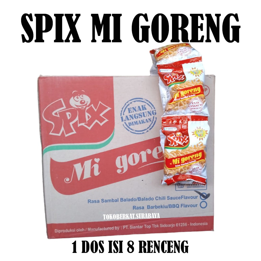 Jual SPIX MI GORENG DUS ISI 8 RENCENG | Shopee Indonesia