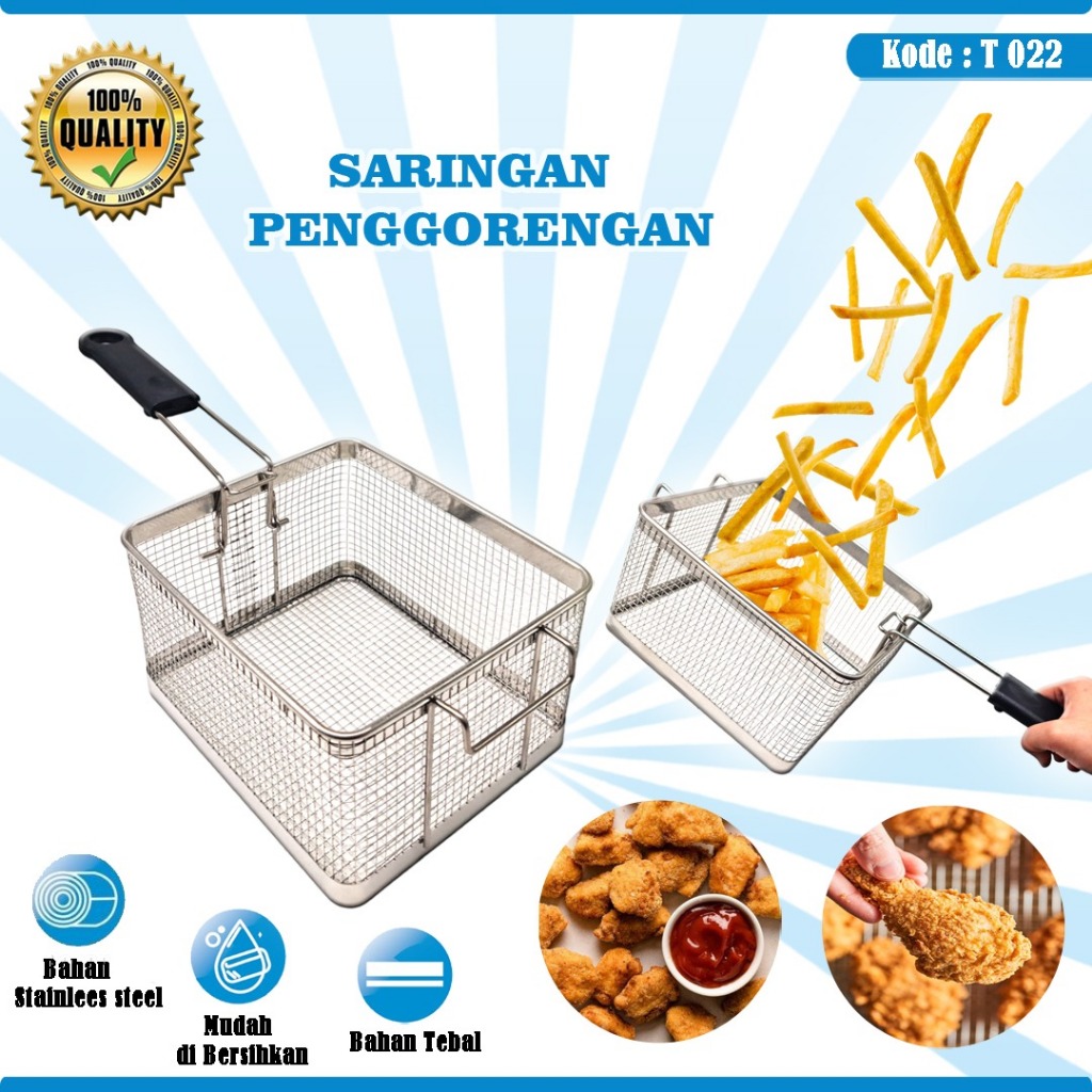 Jual SARINGAN PENGGORENGAN KOTAK DEEP FREYER / NAMPAN PEMANGGANG OVEN ...