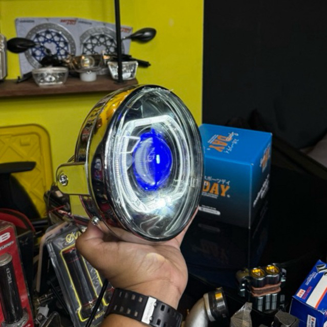 Jual biled 3inch ninja ss ninja r set batok 7inch merk DAY lampu kota ...