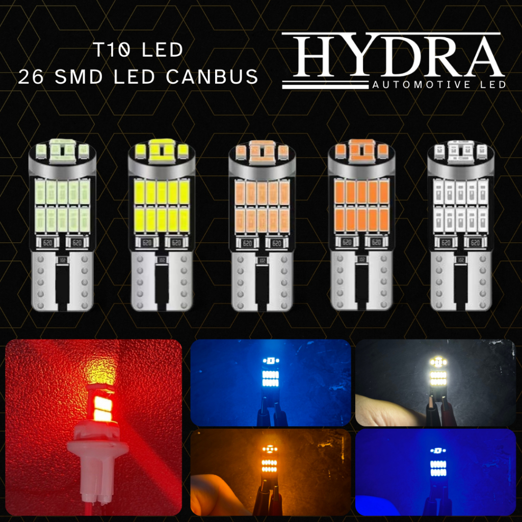 Jual (2PCS) HYDRA T10 LED CANBUS 26 SMD LED LAMPU KABIN LAMPU INTERIOR ...