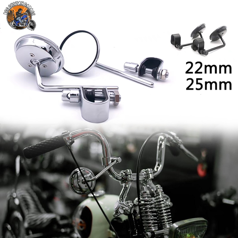 Jual Spion Motor Custom Universal . Spion Retro . Classic . Clamp on ...