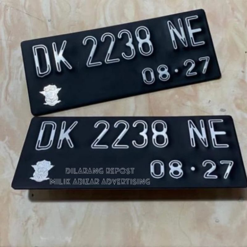 Jual Plat Nomor Variasi 2 Pcs ( SEPASANG ) Sepeda Motor Baut Dalam ...