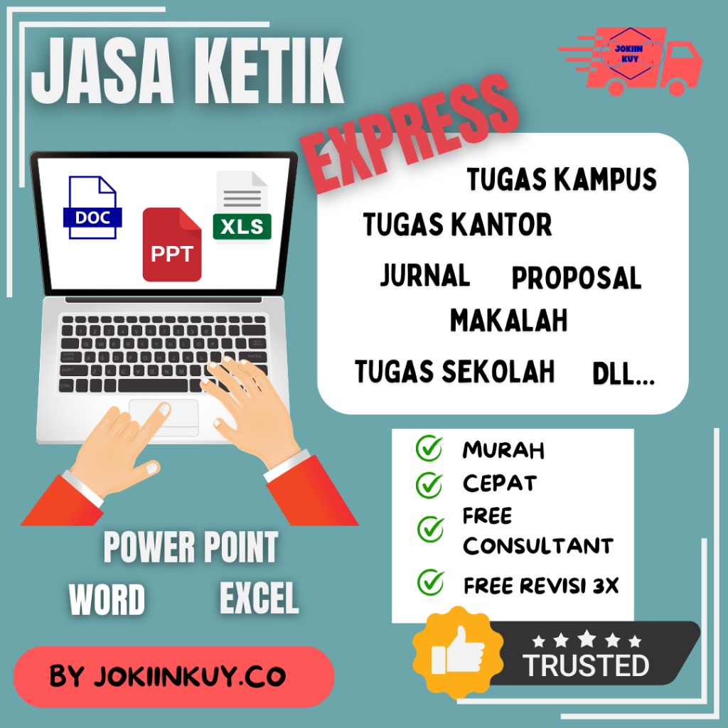 Jual Jasa Ketik Tugas Word Excel | Ketik Makalah, Ketik Laporan, Ketik ...