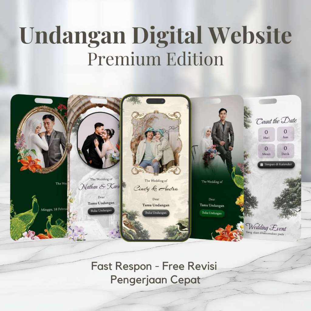 Jual Undangan Digital Website Pernikahan Exclusive Design | Shopee ...