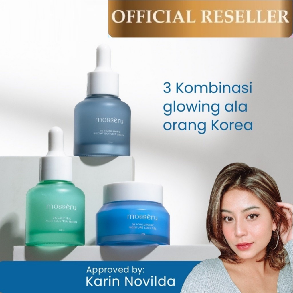 Jual MOSSERU Moisture Lock Gel + Tranexamic Bright Serum + Salicylic ...