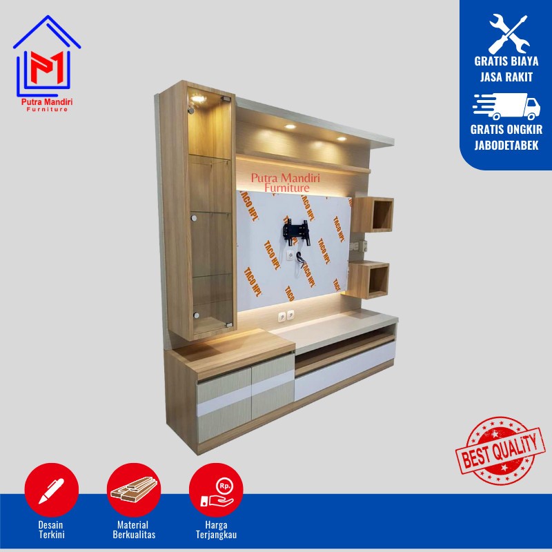 Jual Backdrop TV - Pajangan - Rak TV | Shopee Indonesia